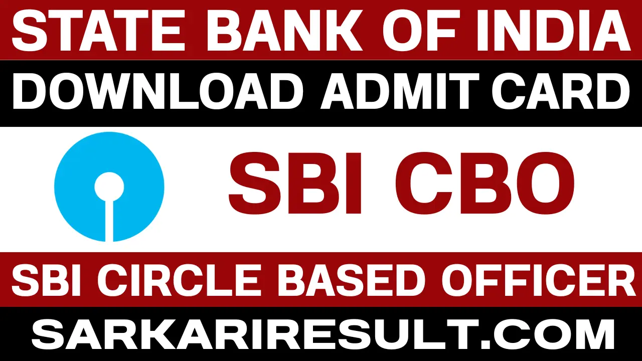 SBI CBO Admit Card 2025 Out, Call Letter Download Link